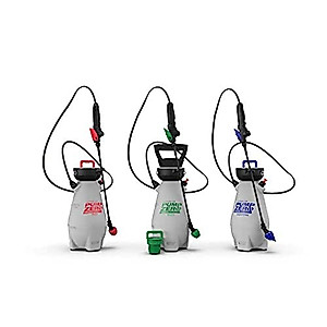 Pump Zero | 190599 | Garden Sprayer Pump | 3 Pack | Lawn & Garden | 24 Gallons Per Charge | Multi-Purpose Pressure Sprayer | 16-20 PSI
