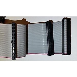 Connectors Pro PC Accessories 24 Inches 3 Female Connectors IDC 2x25 50P SCSI Internal Flat Ribbon Cable, 24" SCSI-1 50 Pins