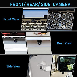 HD Backup Camera for Car Universal Front/Side/Rear Camera for 12V Car Truck Pickup SUV Rear View Reverse Camera with Left and Right, Up and Down Rotation Angle Night Vision IP69K Waterproof