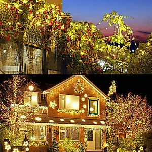 Twinkle Star 300 LED Christmas Mini String Lights, 99 FT Fairy Lights with Safe Adapter for Indoor Outdoor Home Garden Party Christmas Decoration, Warm White