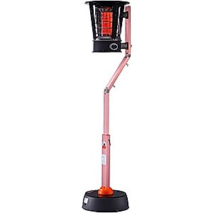 YAOJIA Outdoor heaters for Patio Outdoor Indoor Gas Heaters, Height Adjustable Commercial/Home Heater，Stainless Steel Floorstanding Garden Gazebo Heat Lamp (Color : Natural Gas)