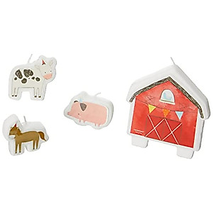 Barnyard Birthday Birthday Candle Set | Multicolor | 4 Pcs