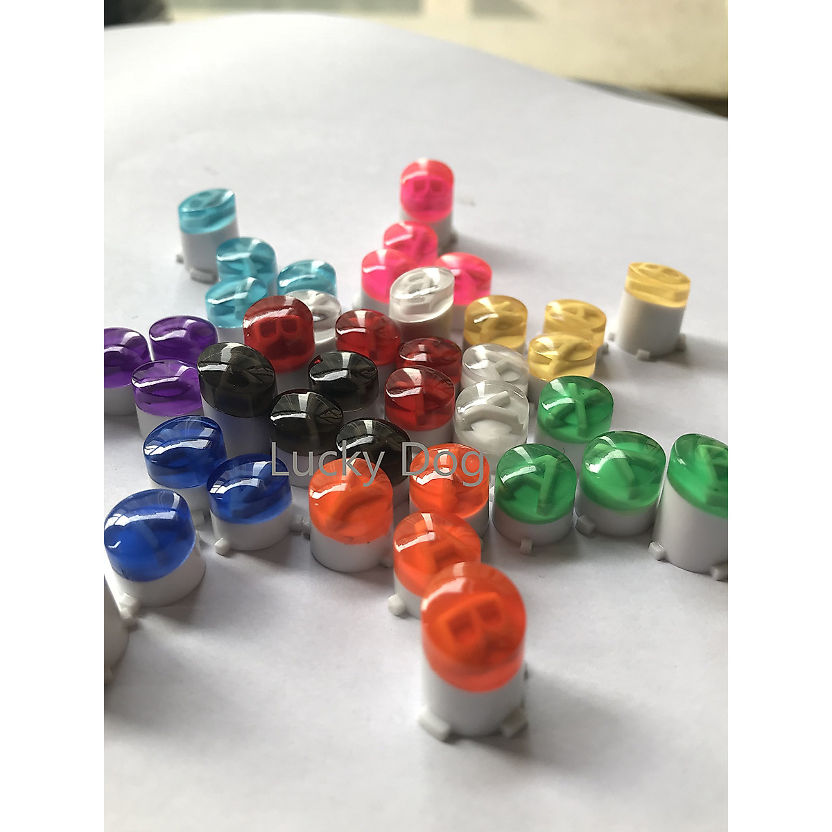 Red Bullet Buttons ABXY Mod Kit Joystick for Xbox One Xbox One Slim Elite Controller