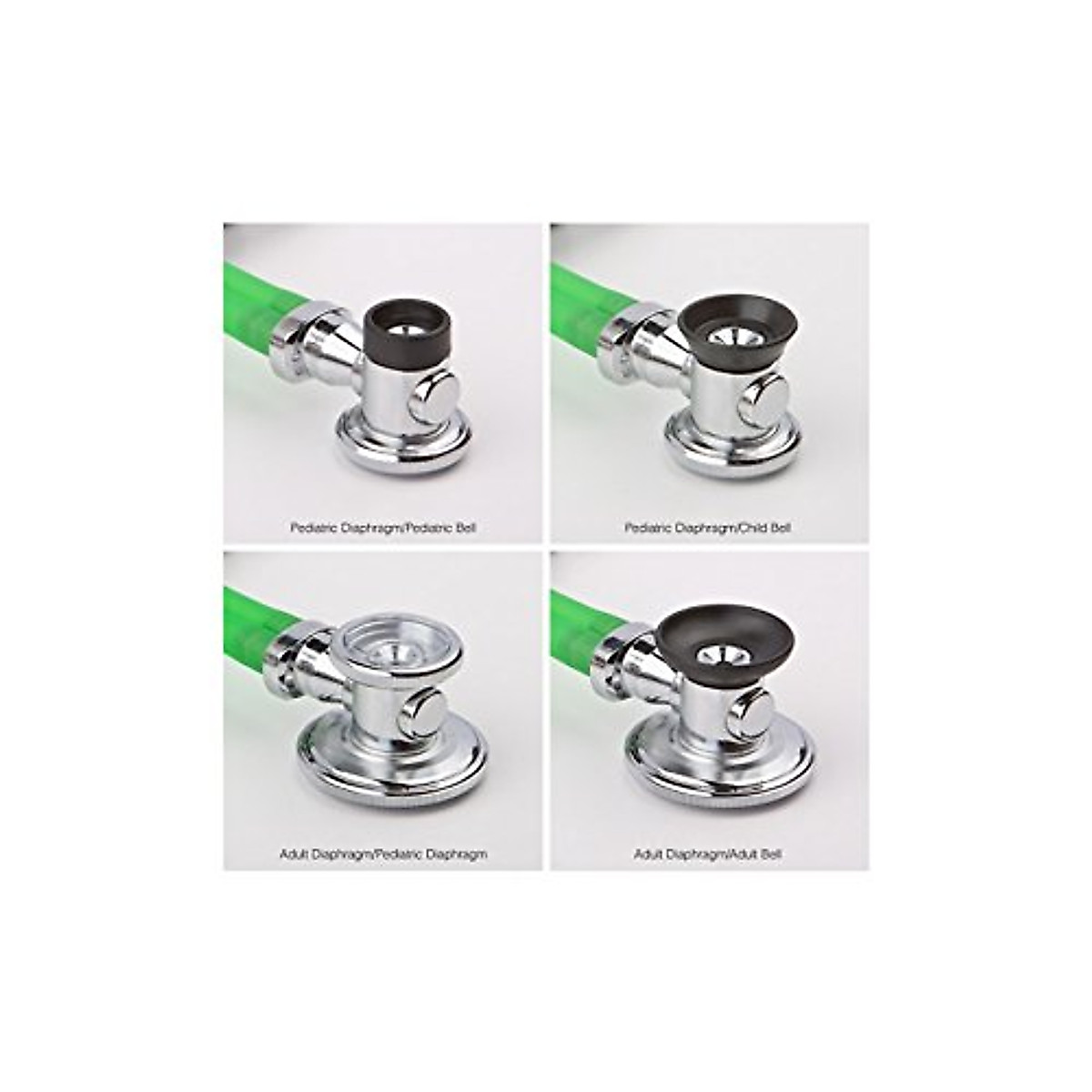 ADC Adscope 641 Sprague Stethoscope with 5 Interchangeable Chestpiece Options, Black