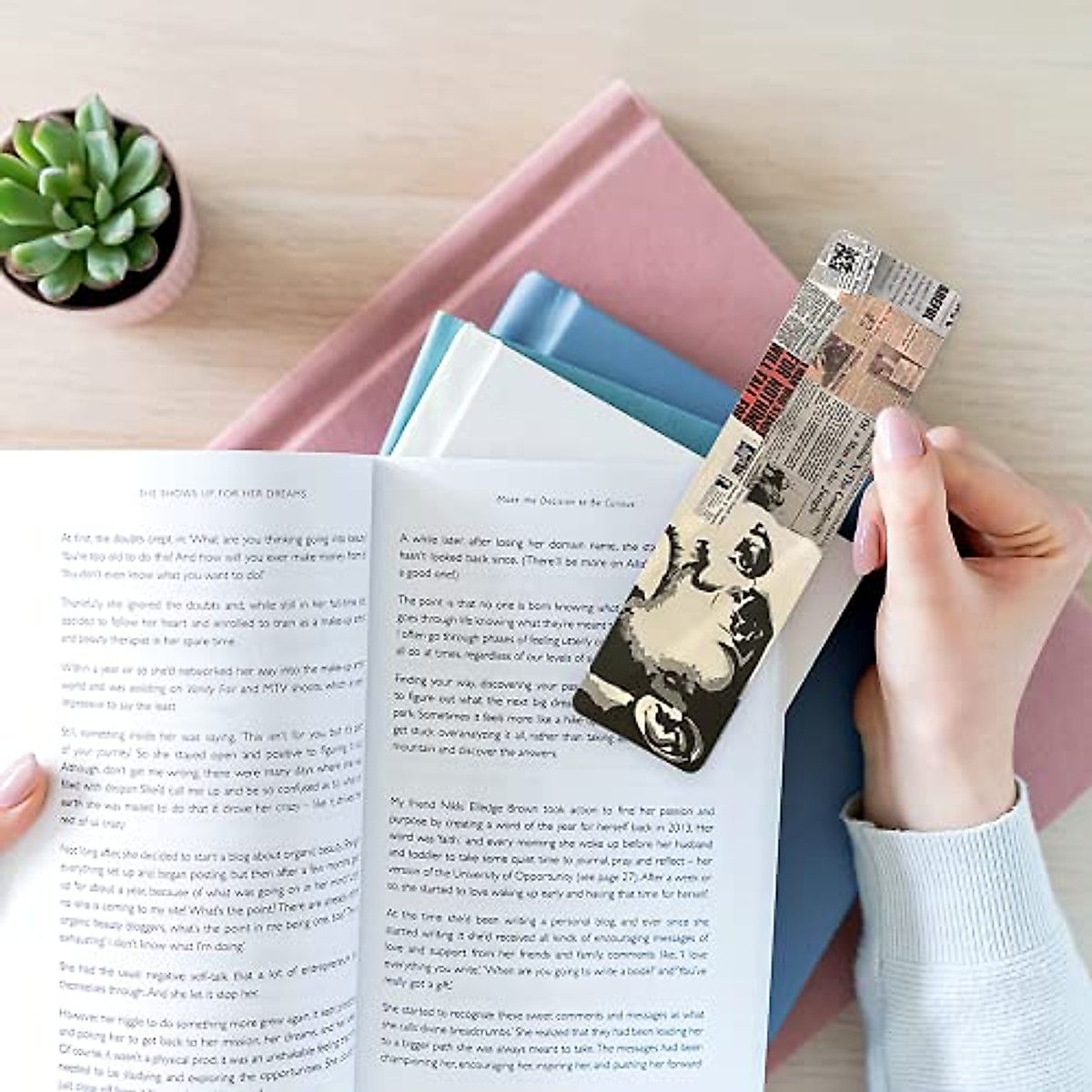 Bookmarks Ruler Metal Malcolm Bookography X Measure Collage Tassels Bookworm for Reading Bookmark Christmas Ornament Bibliophile Book Gift Markers
