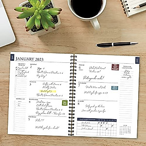 Wild Navy Dot 2023 8.5" x 11" Softcover Weekly Planner