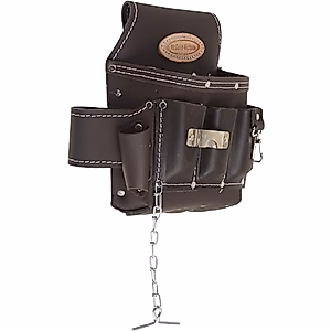 McGuire-Nicholas 526-CC Brown Professional Electrician'S Pouch, oil tanned leather