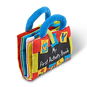 Melissa & Doug K’s Kids My First Activity Book 8-Page Soft Book for Babies and Toddlers - Early Learning Developmental Plush Soft Activity Book