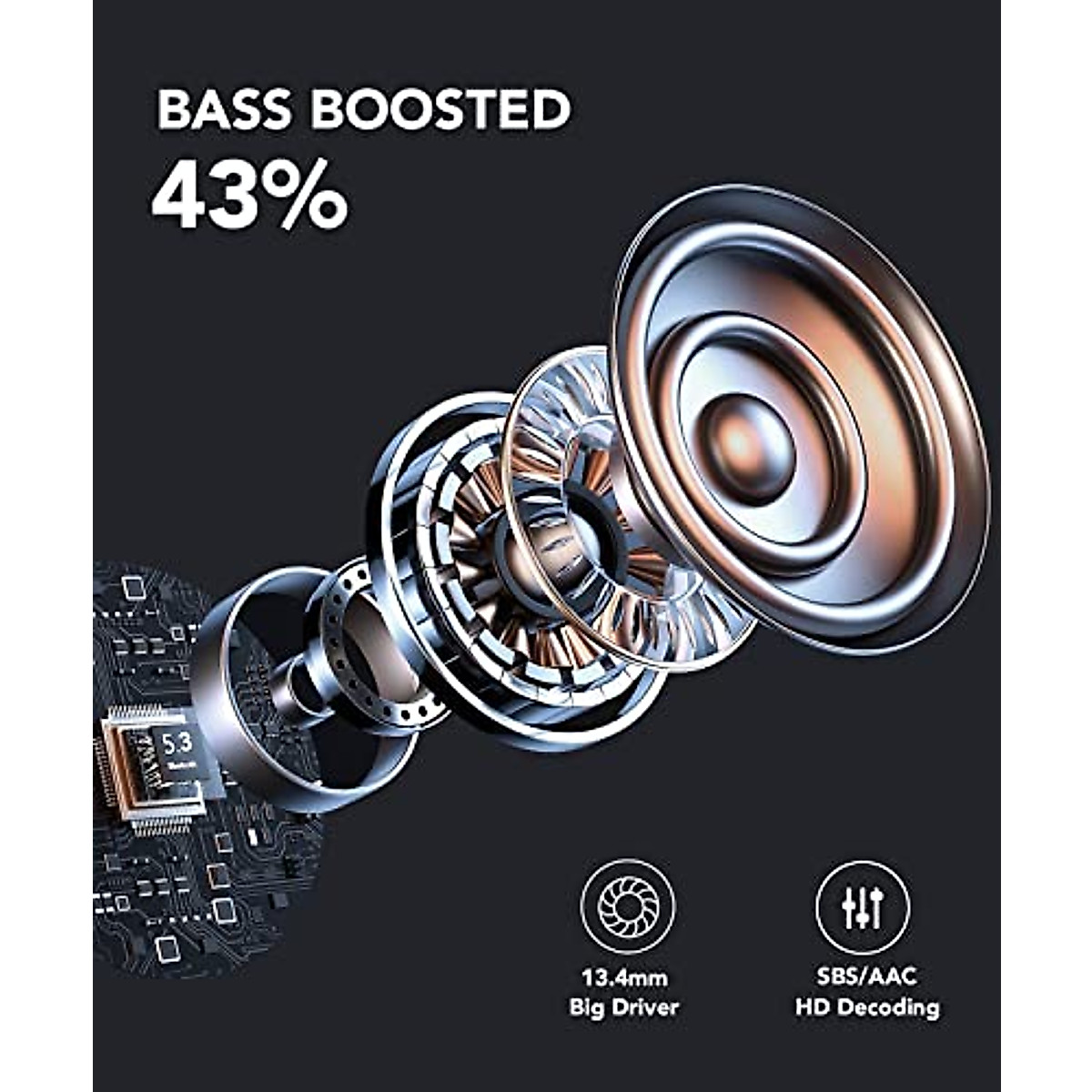 FAMOO Wireless Headphones, Neckband Bluetooth 5.3 Headphones with 24Hrs Playtime, Bluetooth Earbuds with Mic, USB-C, IPX7 Waterproof HD Stereo Ear Buds for Sports and Workout