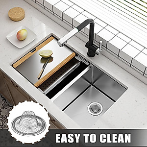 BokWin 4PCS 2.75 inch Top / 1 inch Stainless Steel Mesh Sink Strainer Slop Basket Filter Trap for Kitchen Drain Basket