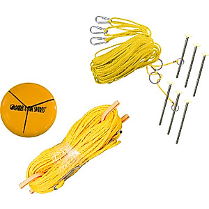 Park & Sun Sports Tri-Ball Volleyball: Portable Outdoor 3-Way Net System, Professional Series