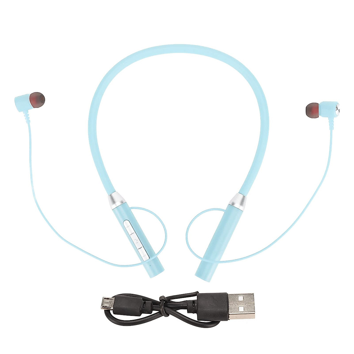 Acogedor Neckband Bluetooth Headphones, Wireless Neckband Earbuds, BT 5.2 Magnetic Earphones with 8 H Playtime, Bass IPX5 Waterproof Neck Ear Buds (Blue)