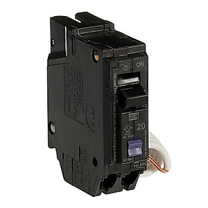 ABB Q-Line® THQL1120DFP 20A Dual Function AFCI/GFCI Circuit Breaker • 20 Amp Single Pole 120 VAC Breaker • Arc Fault Circuit Interrupter & Ground Fault Circuit Interrupter • Plug-in Mount Type