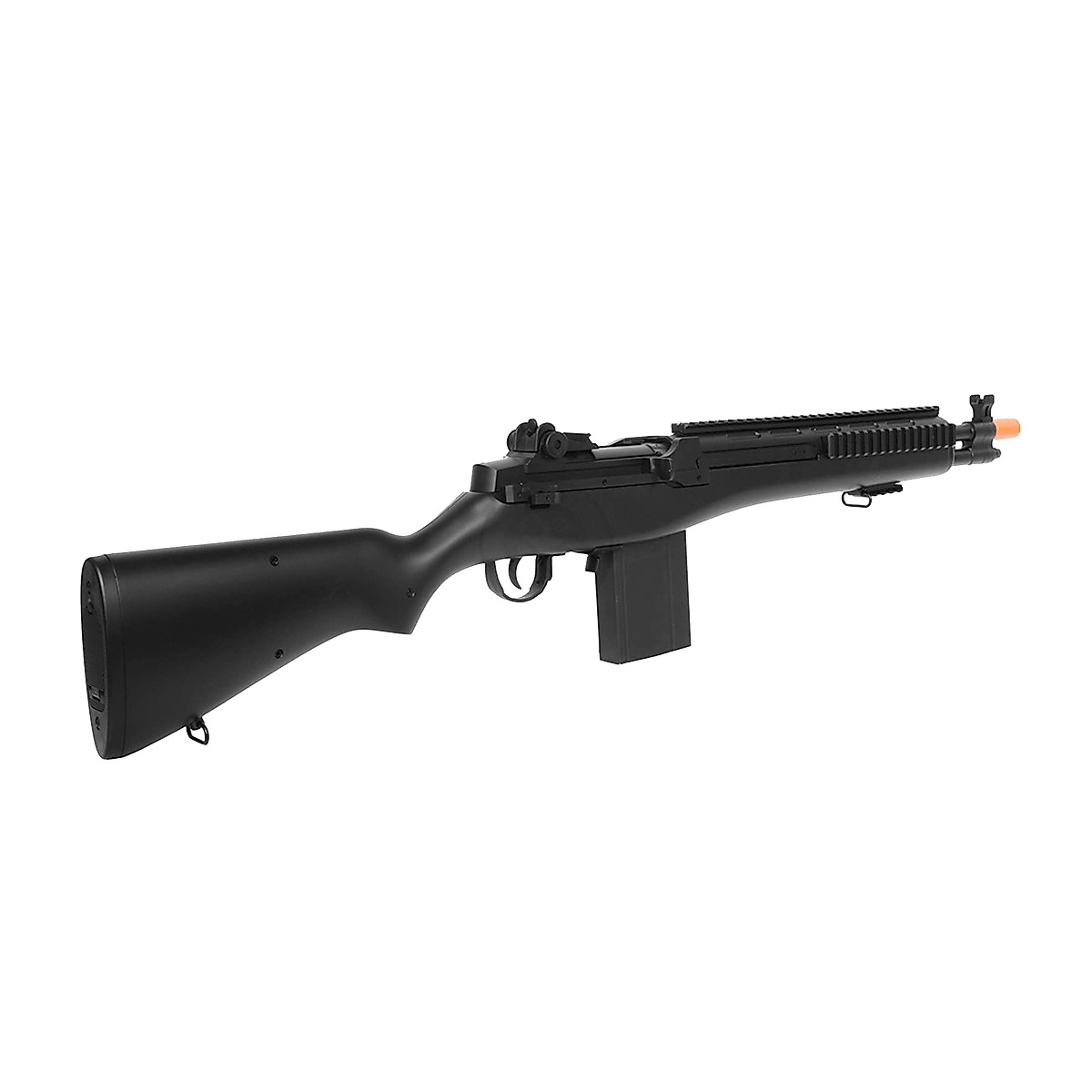 Golden Ball & DE Airsoft M14 Carbine RIS Fully Automatic Electric AEG Rifle w/Rail System (Battery & Charger Included)
