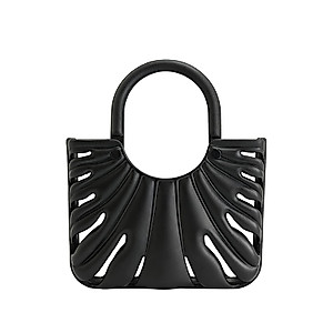 JW PEI Faye Leaf Beach Bag - Black