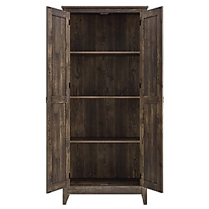 Ameriwood Home Farmington Wide Storage Cabinet, 31.5", Rustic
