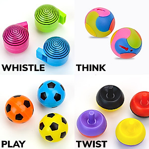 Bulk Toys - 1.38 Inch Mini Toys - 100 Pcs Prizes for Kids - Party Favors for Kids - Birthday Favors Tiny Kid Gifts - Pinata Stuffers Goody Bag Stuffers Easter Egg Fillers - Vending Machine Toys