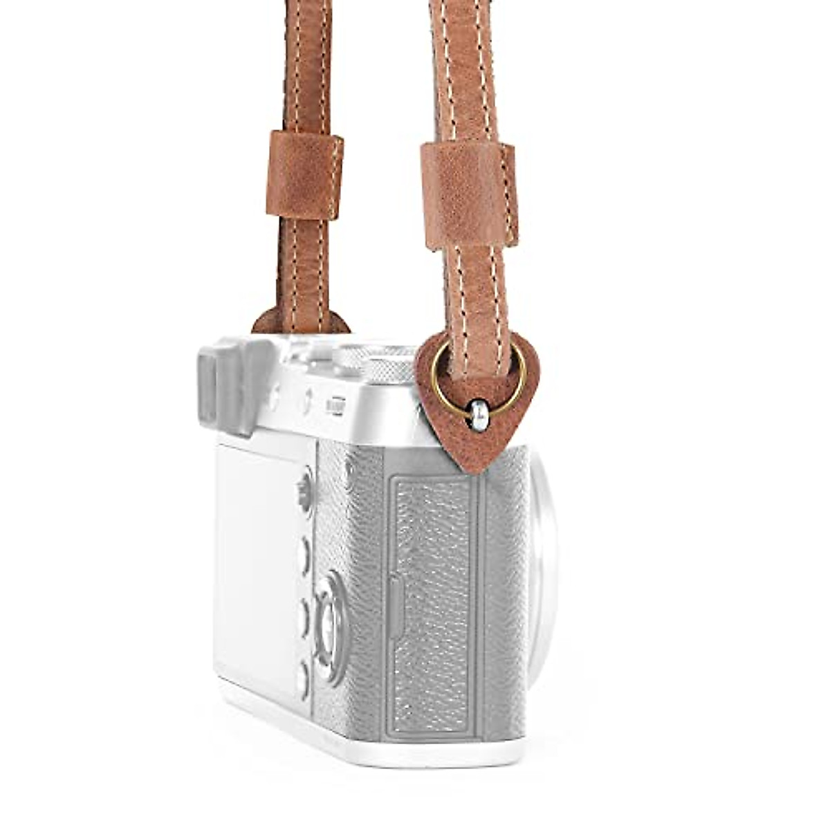 MegaGear SLR, DSLR Sierra Series Genuine Leather Camera Shoulder or Neck Strap