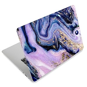 ArtSo Laptop Skin Sticker Decal,16.5” 17” 17.3 inch Laptop Universal Netbook PC Notebook Vinyl Reusable Skin Sticker Cover Art Case Protector Personalized, Free 2 Wrist Pad,Purple Marble