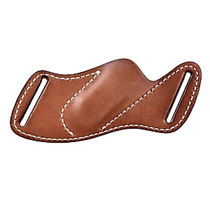 Tourbon Leather Pocket Knife Sheath for Left-Handed Draw Out Folding Knives Holder Carrier EDC Tools Holster for Belt