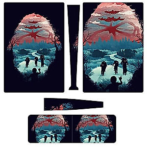 PlayStation 5 Digital edition version sticker protective cover, Turn It Upside Down ps5 controller protective shell (compatible with ps5 Digital edition)