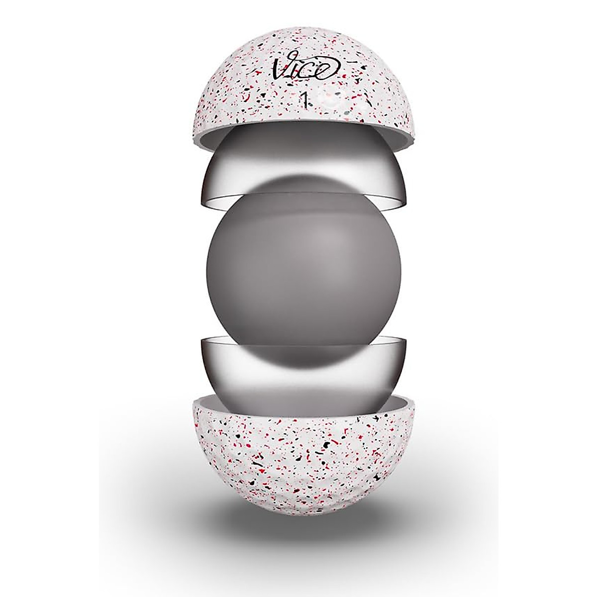 VICE Golf PRO Soft DRIP RED 2020 | 12 Golf Balls | Features: 3-Piece cast Urethane, Soft Feel, high Ball Flight Stability | Profile: for Ambitious Golfers (VG1008099)