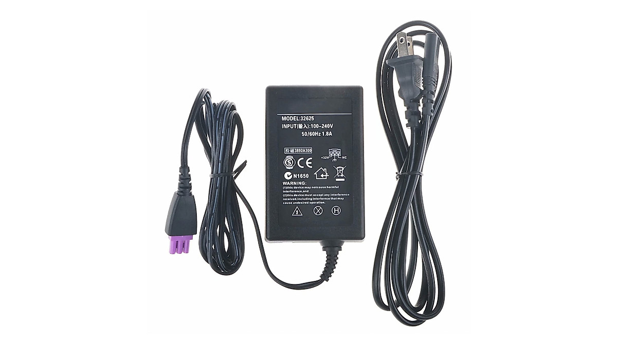 Digipartspower AC-DC Adapter Home Charger Compatible with HP Deskjet ...