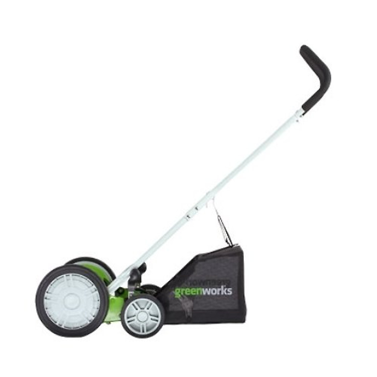 Greenworks 25072 20-Inch 5-Blade Push Reel Lawn Mower with Grass Catcher
