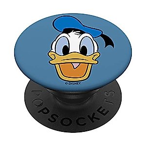 Disney Mickey And Friends Donald Duck Big Face PopSockets Grip and Stand for Phones and Tablets