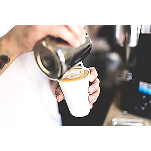 SafeWare Disposable Coffee Cups and lids 12 oz (1000 sets) - To Go Coffee Cups, | Hot Beverages | Expresso | Tea | Coffee - Poly- Coated with Rolled Edge Restaurant Grade