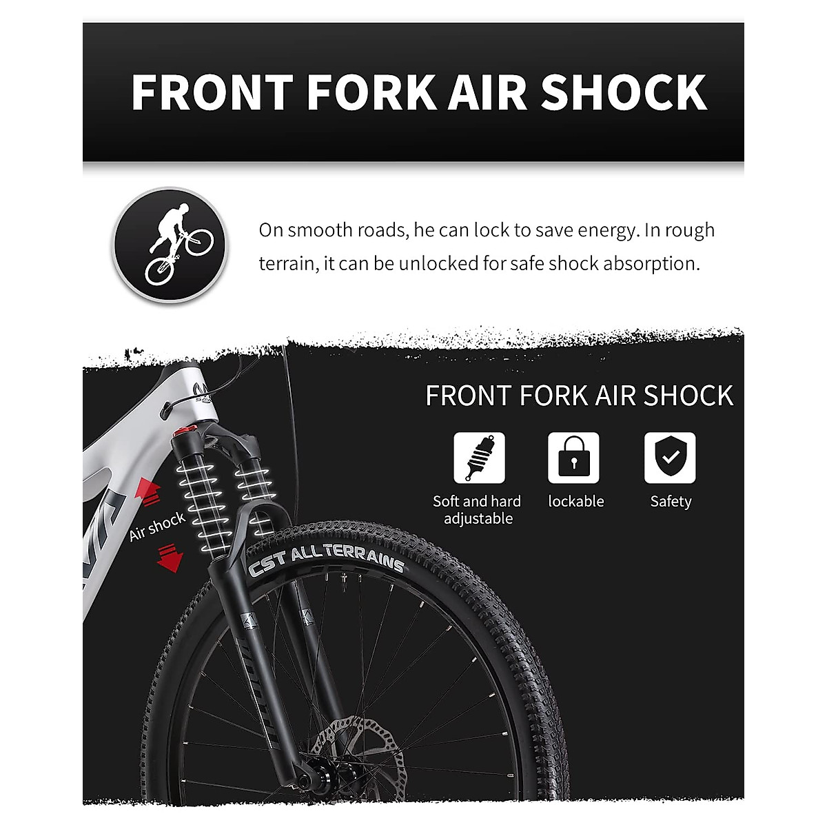 SAVADECK Carbon Fiber Mountain Bike Dual Suspension Bicycle,17'' Carbon Frame 27.5'' Wheel Adult Mountain Bicycle with M6100 12 Speed Soft Tail All Mountain/Trail MTB, Black Red 29x19''