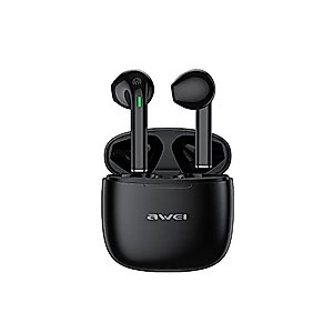 AWEI T26 Pro Earbuds Wireless Bluetooth, Bluetooth 5.3 Noise Cancelling Headphones True Wireless IPX6 Waterproof Stereo in-Ear Earphones with Built-in Microphone (Black)