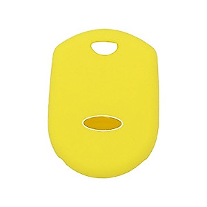 SEGADEN Silicone Cover Protector Case Holder Skin Jacket Compatible with FORD LINCOLN MERCURY 3 Button Remote Key Fob CV2709 Yellow