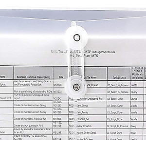 Smead Poly Envelope, 1 1/4 Inch Expansion, String-Tie Closure, Side Load, Letter Size, Clear, 5 per Pack (89521)