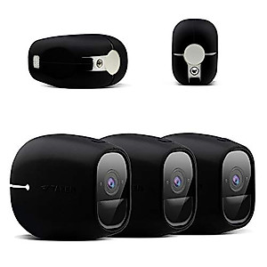 Silicone Skins Compatible for Arlo Pro and Arlo Pro 2 Cameras, Taken Protective Case Cover for Arlo Pro 2 and Pro Security Camera, for Arlo Accessories (3 Pack, Black)