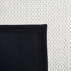 SAFAVIEH Natura Collection Area Rug - 6' x 9', Ivory, Handmade Solid Wool, Ideal for High Traffic Areas in Living Room, Bedroom (NAT801A)