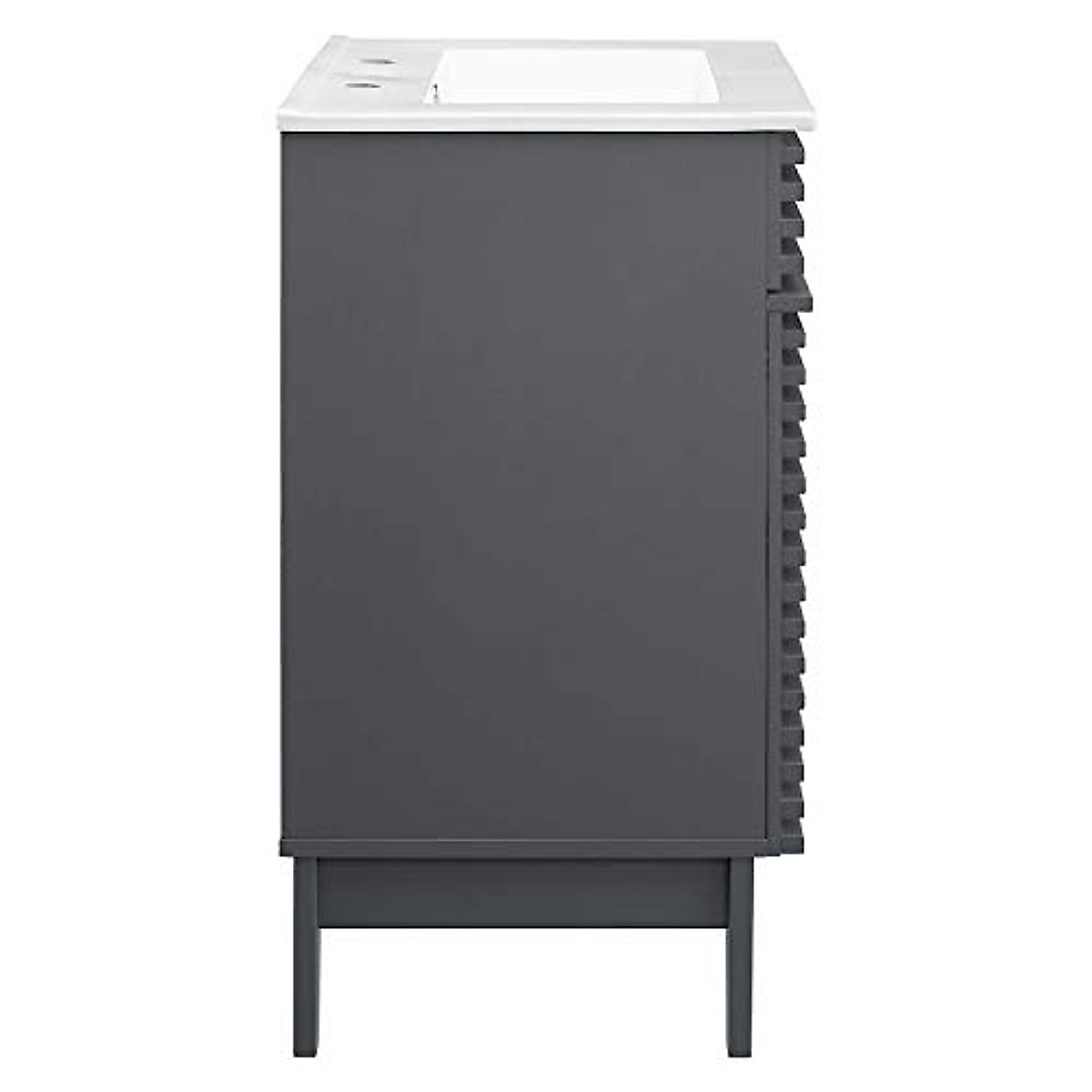 Modway Render Vanity with Sink-Floor, 24 Inch, Gray White