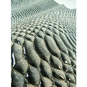 DuroLast™ Shiny 3D Serpent Snake Embossed Vinyl Fabric Sold by The Yard DIY Upholstery Accessories Apparel (Blood Red)