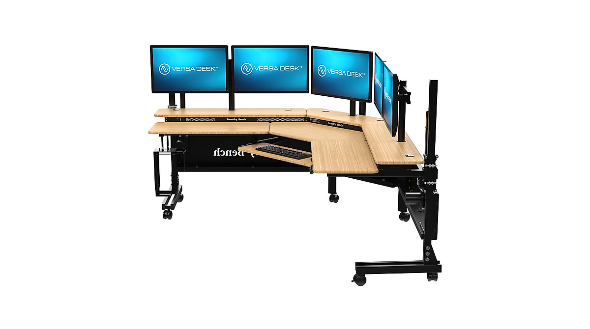 VERSADESK Foundry Extra Wide Electric Corner Desk