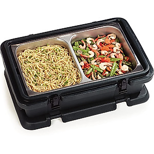 Carlisle FoodService Products Durapan Stainless Steel Divided Steam Table Pan for Catering, Hotel, and Restaurants, Full-Size 2.5 Inches Deep, Silver, (Pack of 6)