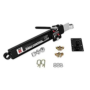 Camco Eaz-Lift Camper/RV Adjustable Sway Control | Features On/Off Control & Double Friction Pads Provide Constant Sway Reduction | Attaches & Detaches Quickly for RV Storage and Organization (48380)
