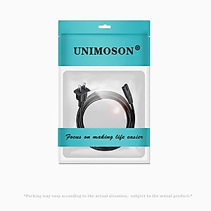 Printer Power Cord Cable Compatible HP Deskjet Printer for 755 3752 2600 2622 1112 2130 2655 2652 3520 2622 3630 3632 3830 3833, 6Feet 2 Prong Replacement Printer Cable