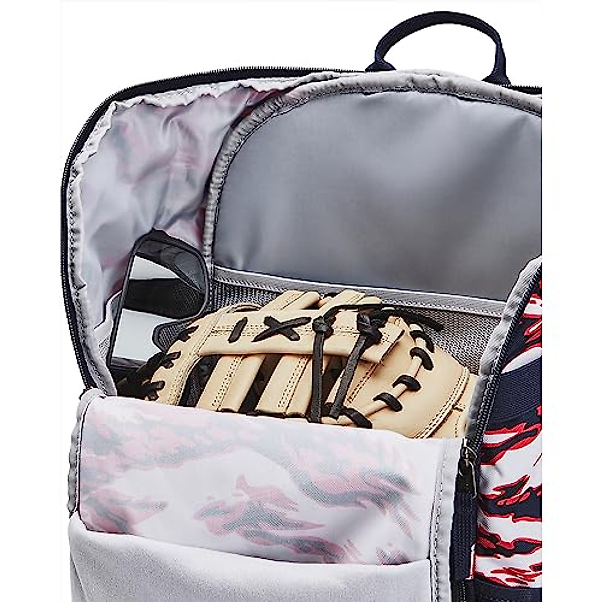 Under Armour Unisex-Adult Utility Baseball Backpack Print, (411) Midnight Navy/Midnight Navy/Metallic Gold, One Size Fits All