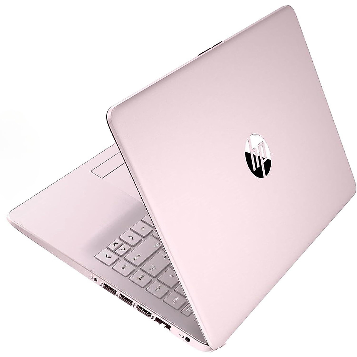 HP Stream 14" HD Laptop Computer, Intel Celeron N4020 Processor, 4GB RAM, 64GB eMMC, Win 11 S, Pink, 1 Year Office, ABYS HDMI Cable