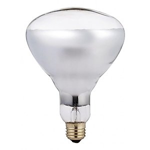 Phillips 416743 Heat Lamp 250-Watt BR40 Clear Flood Light Bulb 4 Pack