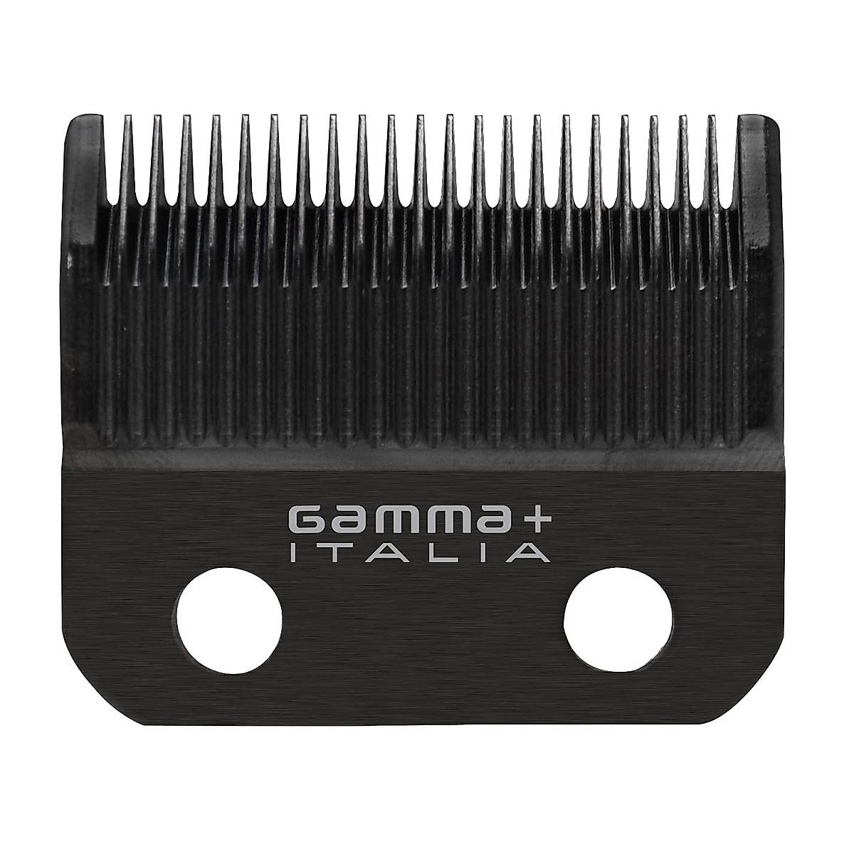 GAMMA+ Replacement Fixed Black Diamond Carbon DLC Taper Hair Clipper Blade with Moving Gold Titanium Deep Tooth Cutter Set