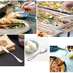 LIANYU 45-Piece Silverware Set with Serving Pieces, Stainless Steel Cutlery Flatware Set Service for 8, Mirror Finish, Dishwasher Safe