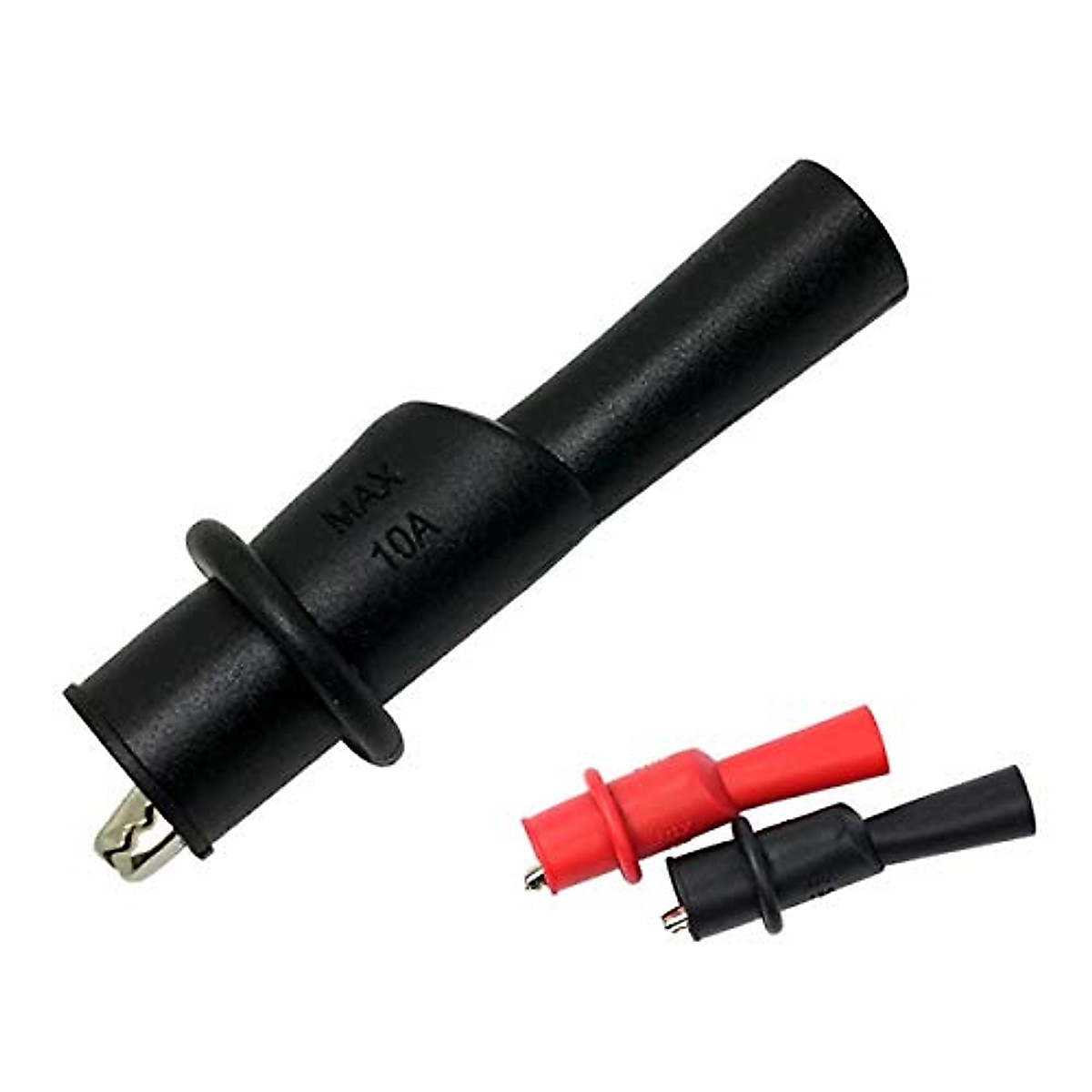 2 Pair Silicone Alligator Clips Set, Professional 1000V 10A Alligator Clip Test Kit, Banana Test Lead Probe Clip, Test Extension Compatible with Fluke Multimeter Tester Probe HI