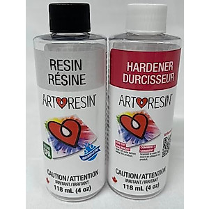 ArtResin - Epoxy Resin - Clear - Non-Toxic - 8 oz (4 oz resin + 4 oz hardener) (236 ml)