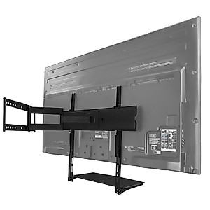 Mount-It TV Wall Mount Shelf Bracket Under TV for Cable Box, DVD Player, Stereo AV Components Shelf,Black